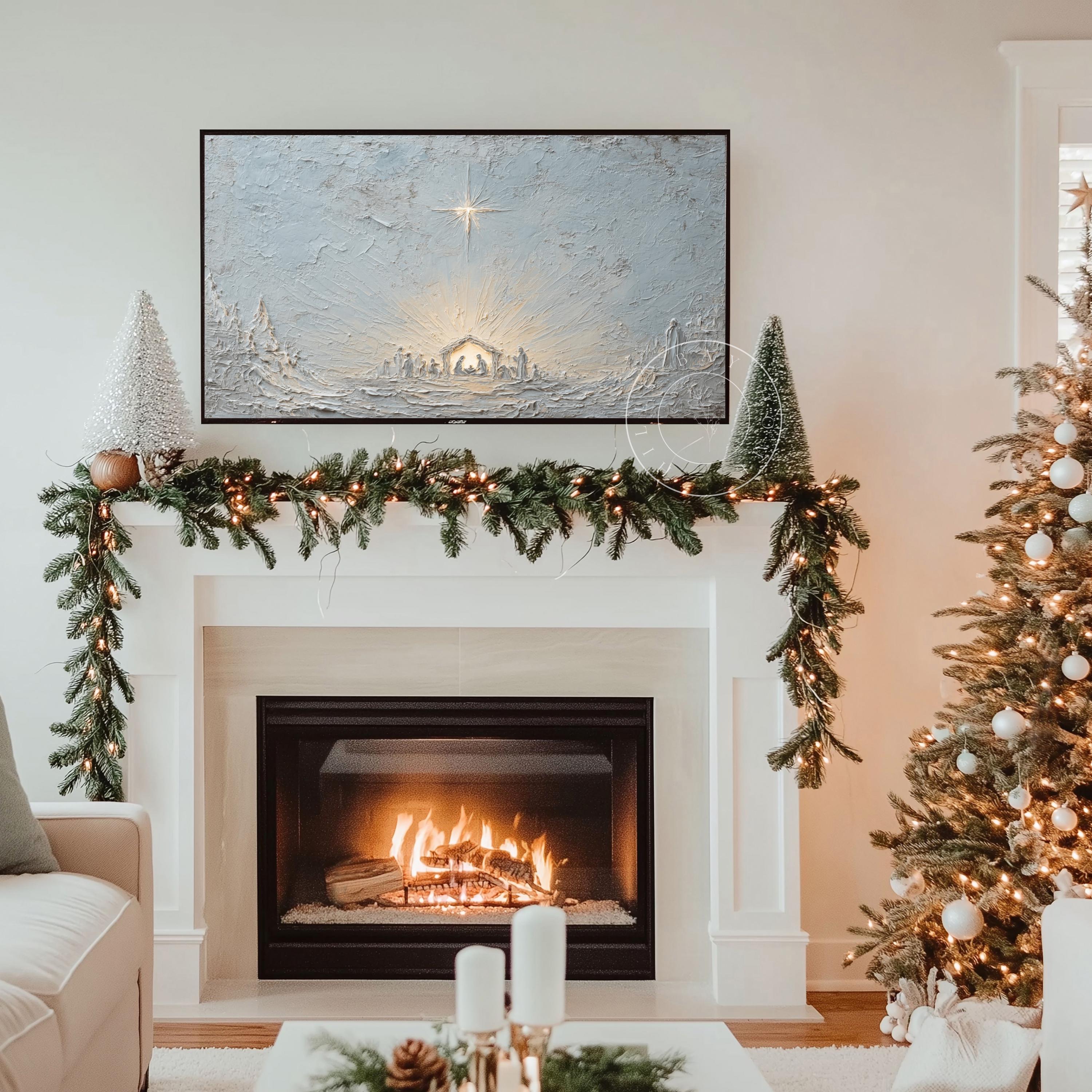 Nativity Frame Tv Art, Digital Download Art for Frame Tv, Christian Tv ...