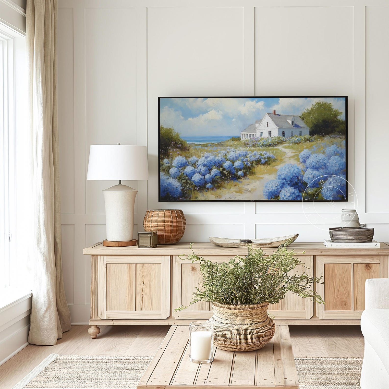 Cape Cod Frame Tv Art, Digital Download Art for Frame Tv, Spring Tv Art ...
