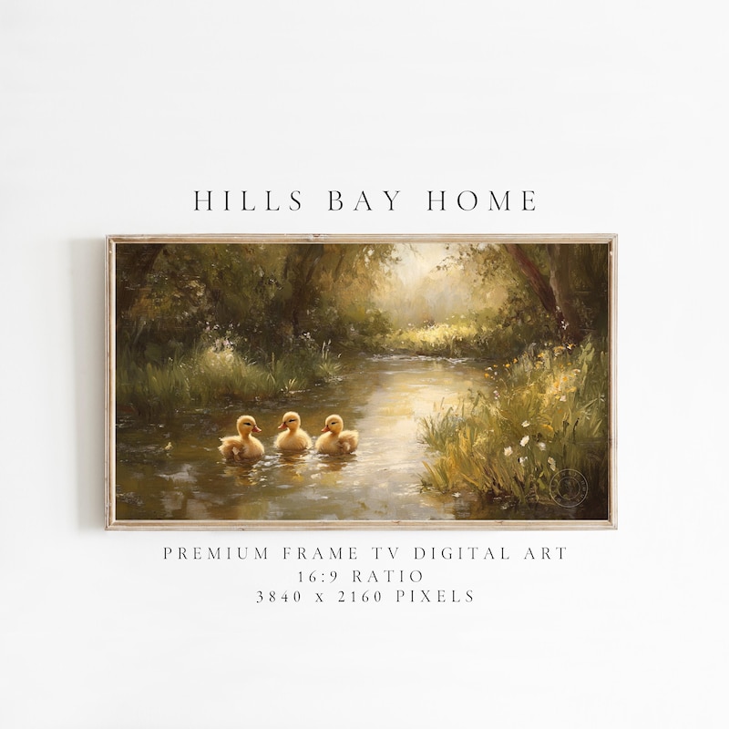 Frame Tv Art Spring Duck - Etsy