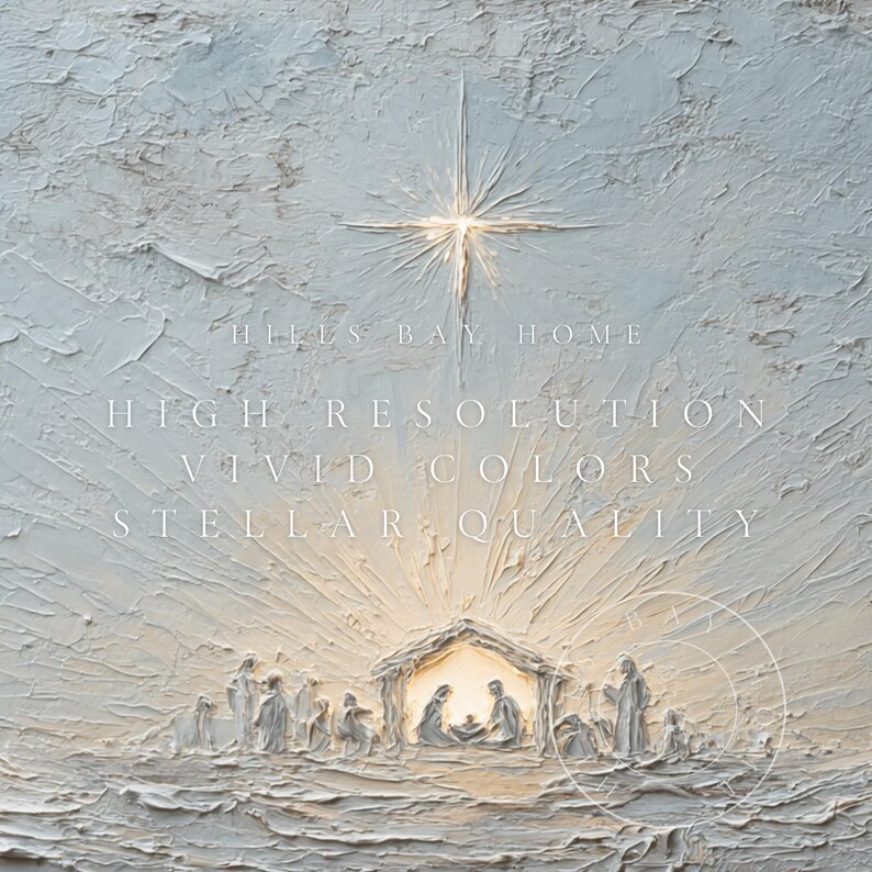 Nativity Frame Tv Art, Digital Download Art for Frame Tv, Christian Tv ...