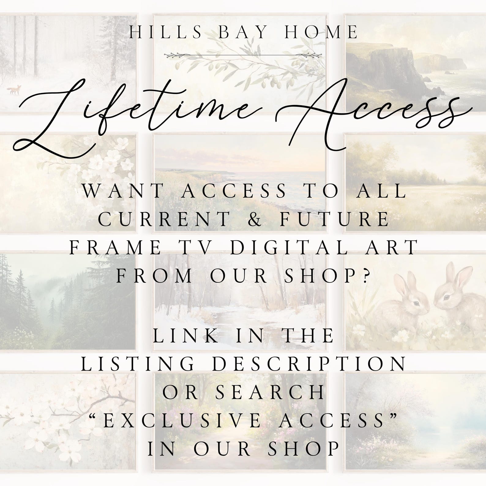 Cape Cod Frame Tv Art, Digital Download Art for Frame Tv, Spring Tv Art ...