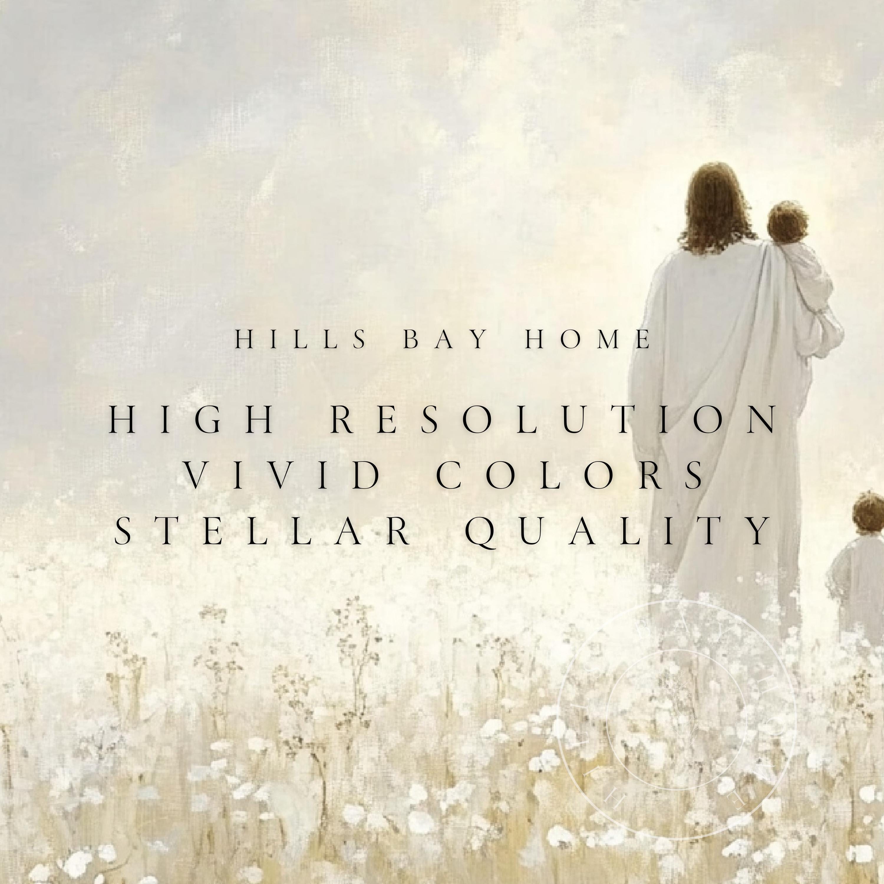 Jesus and Children Frame Tv Art, Digital Art for Frame Tv, Meadow Tv ...