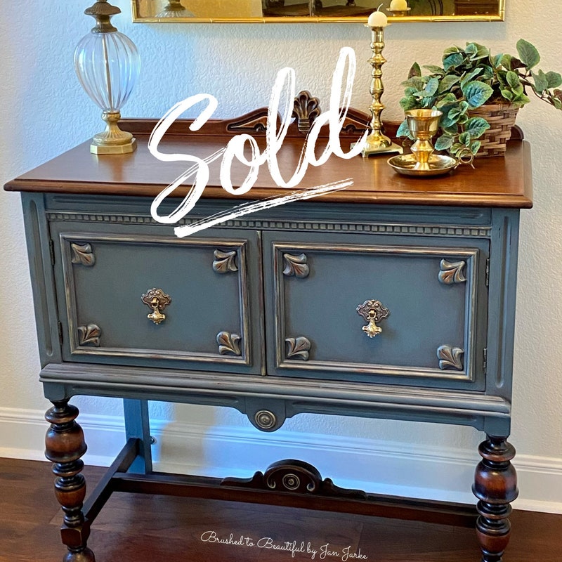 Antique Small Buffet Table - Etsy