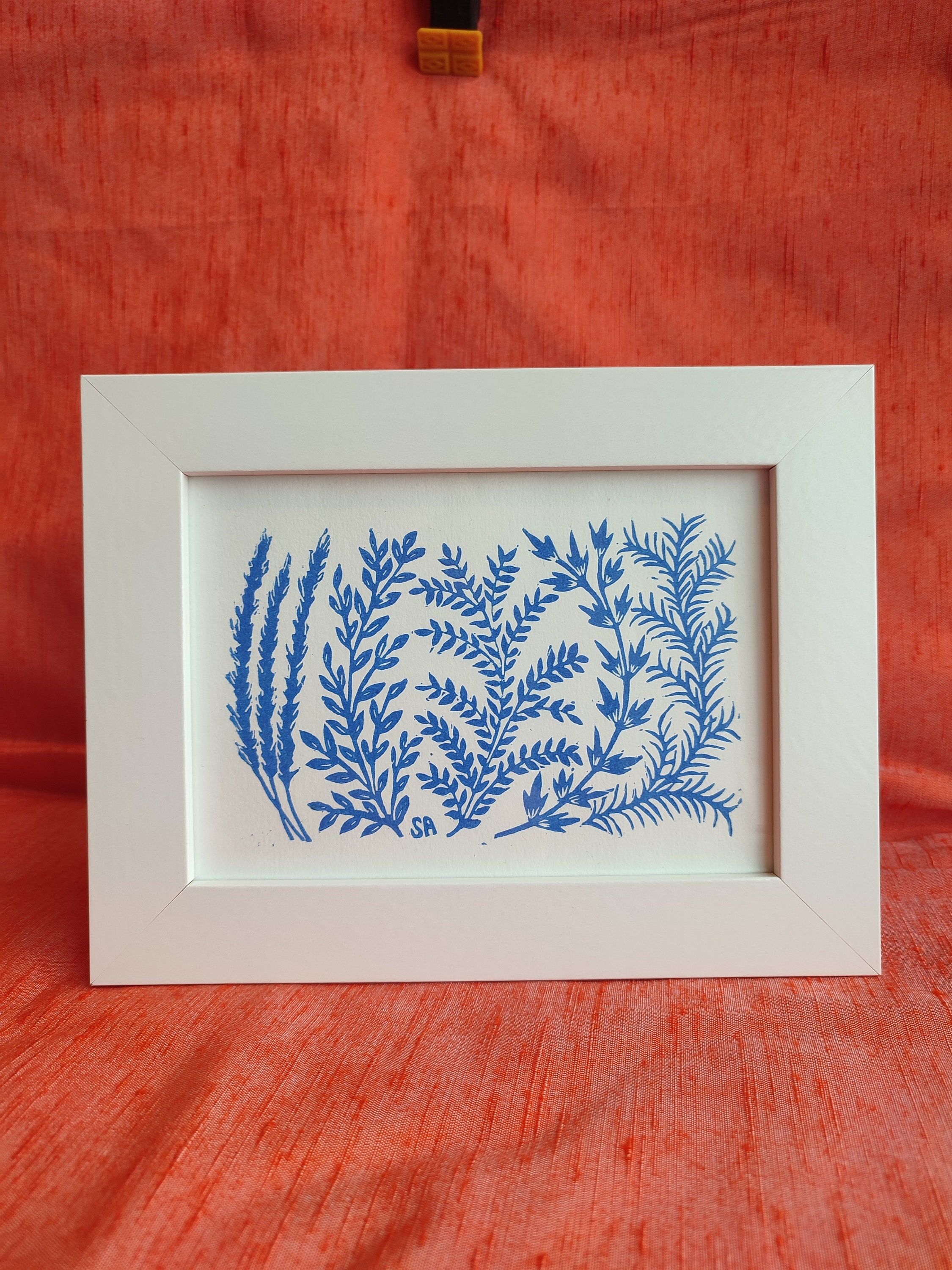 Grasses Lino Print Nature Botanical Country Plants - Etsy UK