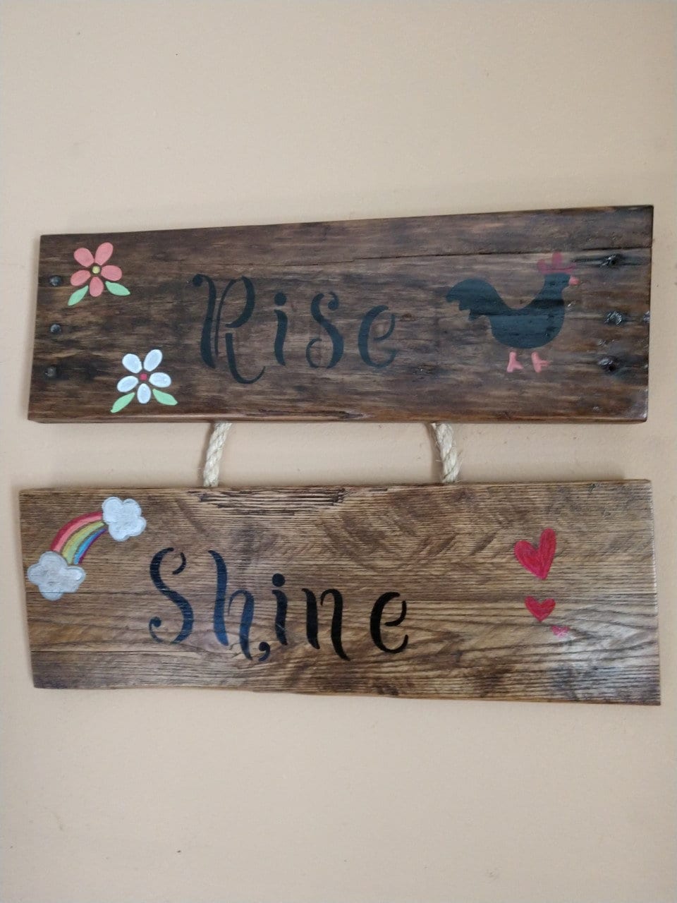 Rise and Shine Sign, Reclaimed Lumber Sign, Home Decor - Etsy