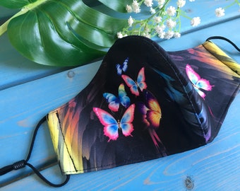 Butterfly Face Mask - Etsy