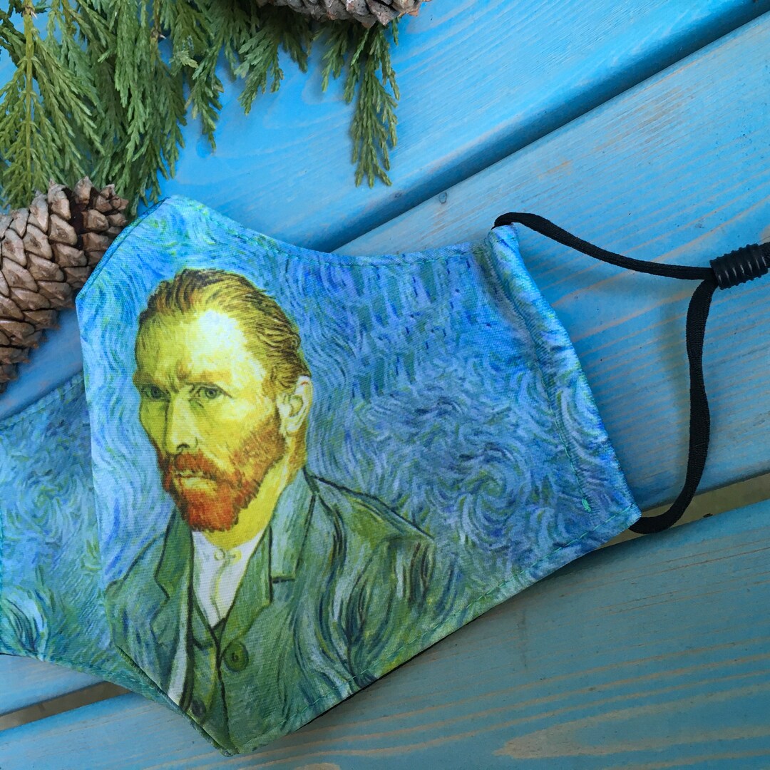 Van Gogh Self Portrait Mask. Van Gogh Classic Art Mask. Adult - Etsy