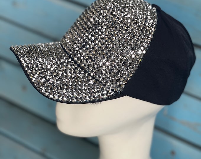 Rhinestone Crystals Adjustable Baseball Cap, Sun Hat Studded Rhinestone ...