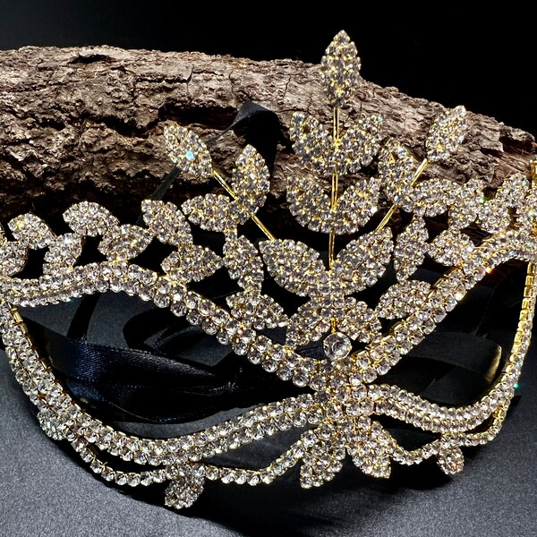 Rhinestone Masks - Etsy