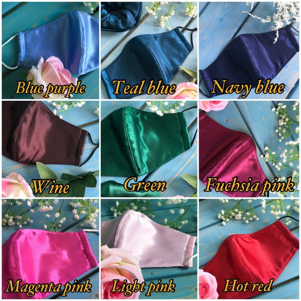 Satin Face Mask - Etsy