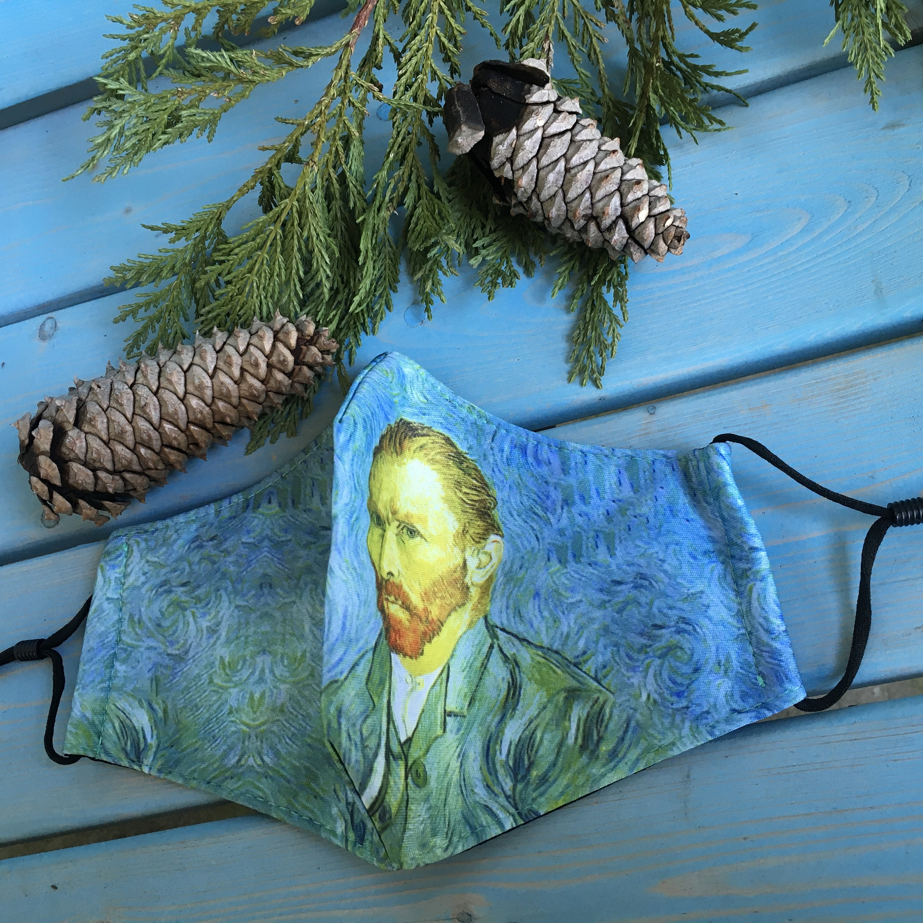 Van Gogh Self Portrait Mask. Van Gogh Classic Art Mask. Adult - Etsy