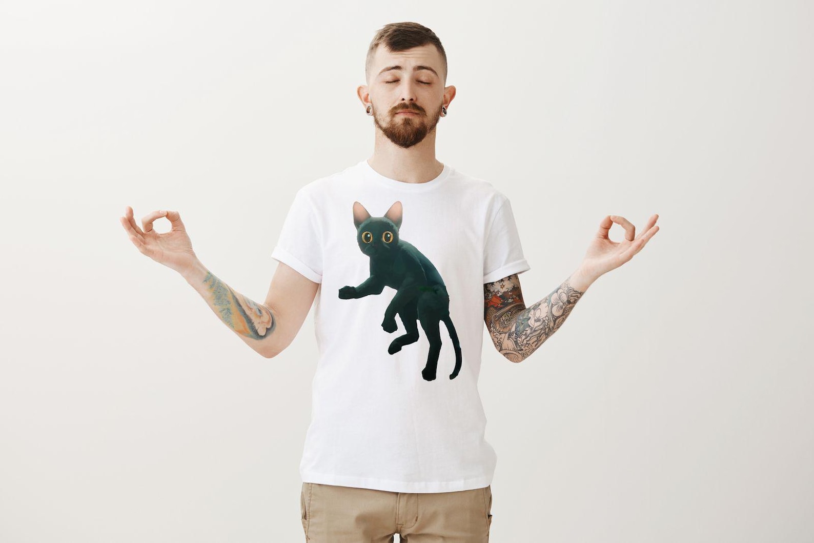 Animated Cat Movie Flow T-shirt for Friend Flow Cat White Shirt Cat T ...