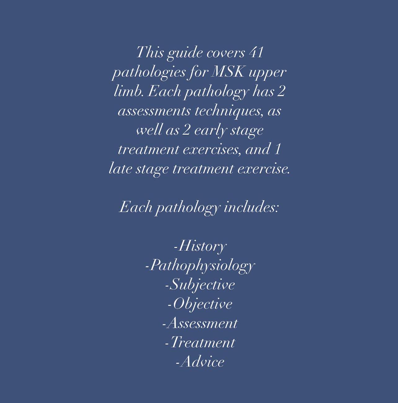 Physiotherapy MSK Upper Limb Pathology Notes - Etsy