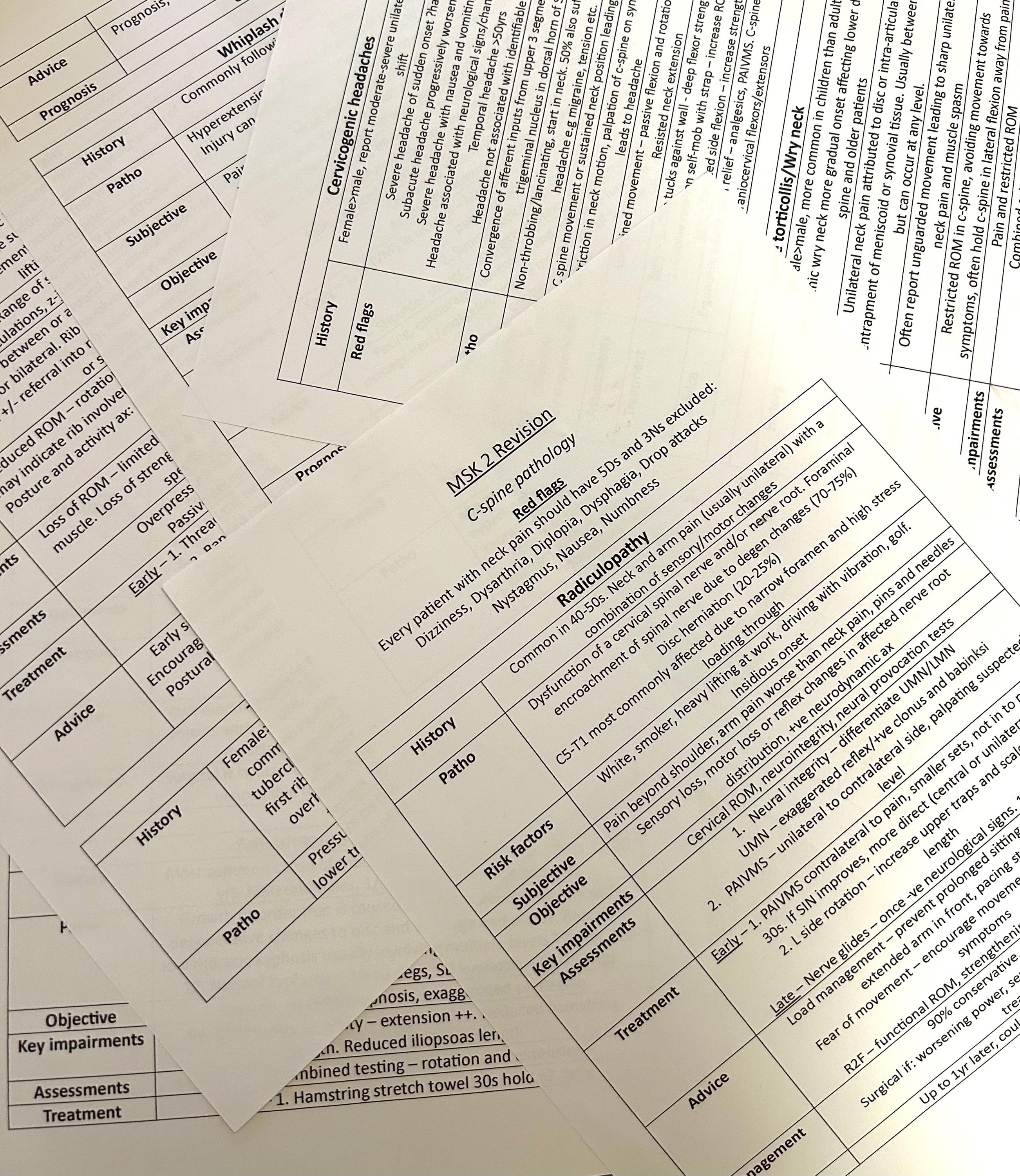 Physiotherapy MSK Upper Limb Pathology Notes - Etsy