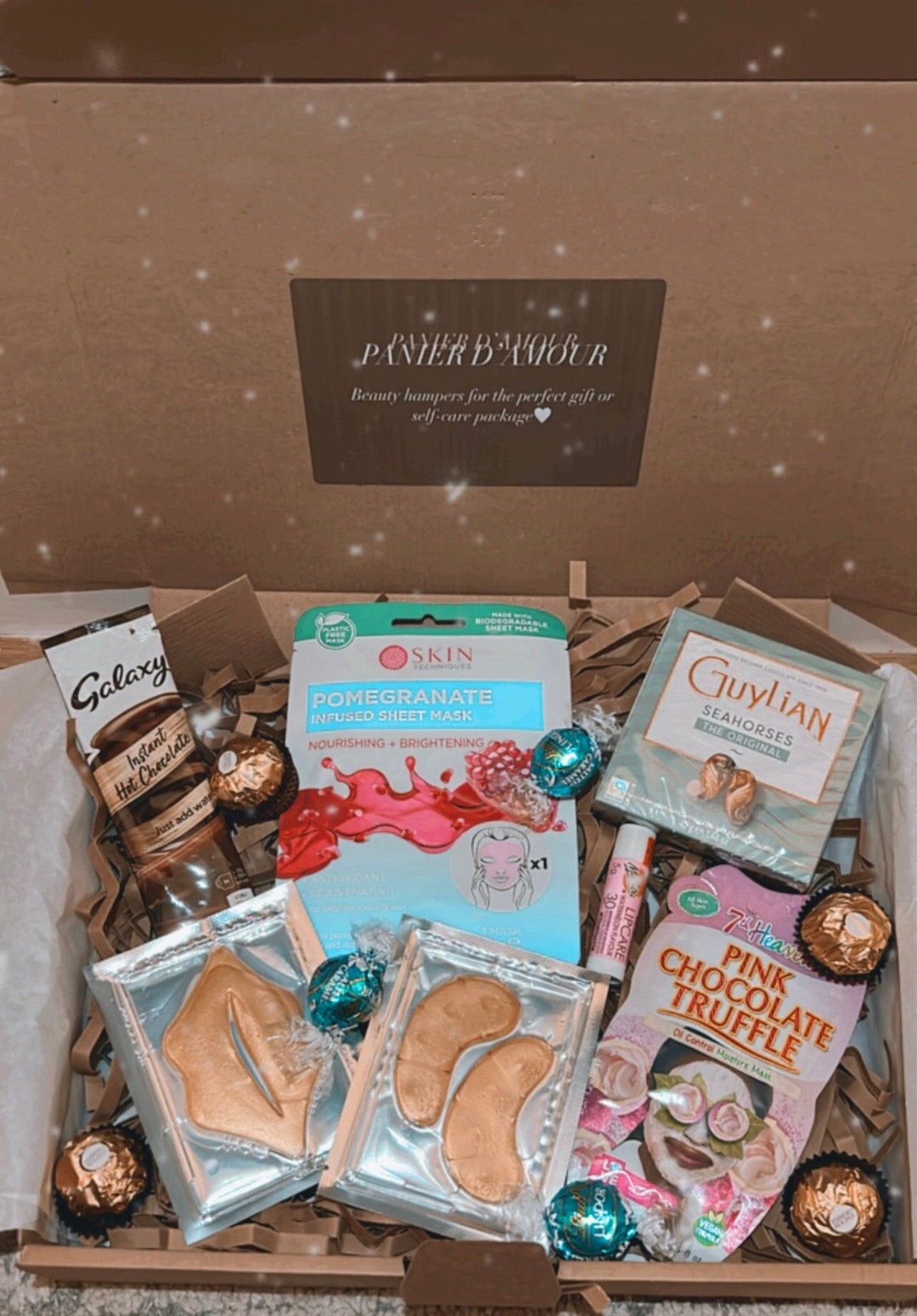 Beauty Hamper 'visage' Face Box Self-care Pamper Hamper Gift Box Panier ...