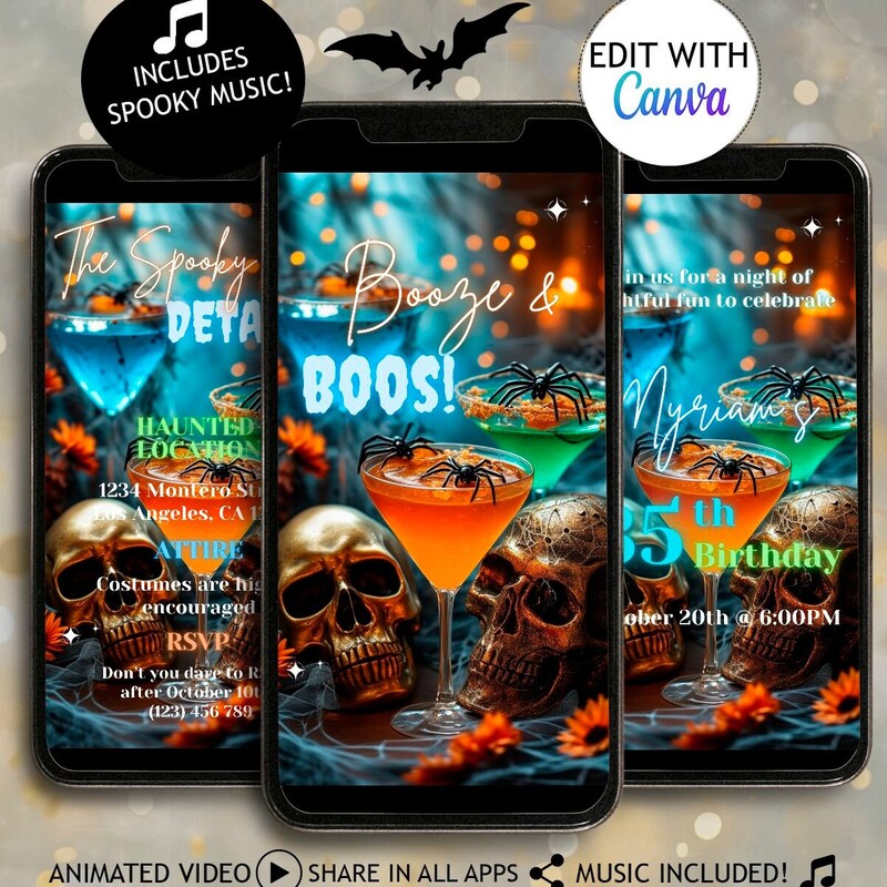 Boos and Booze Party - Etsy