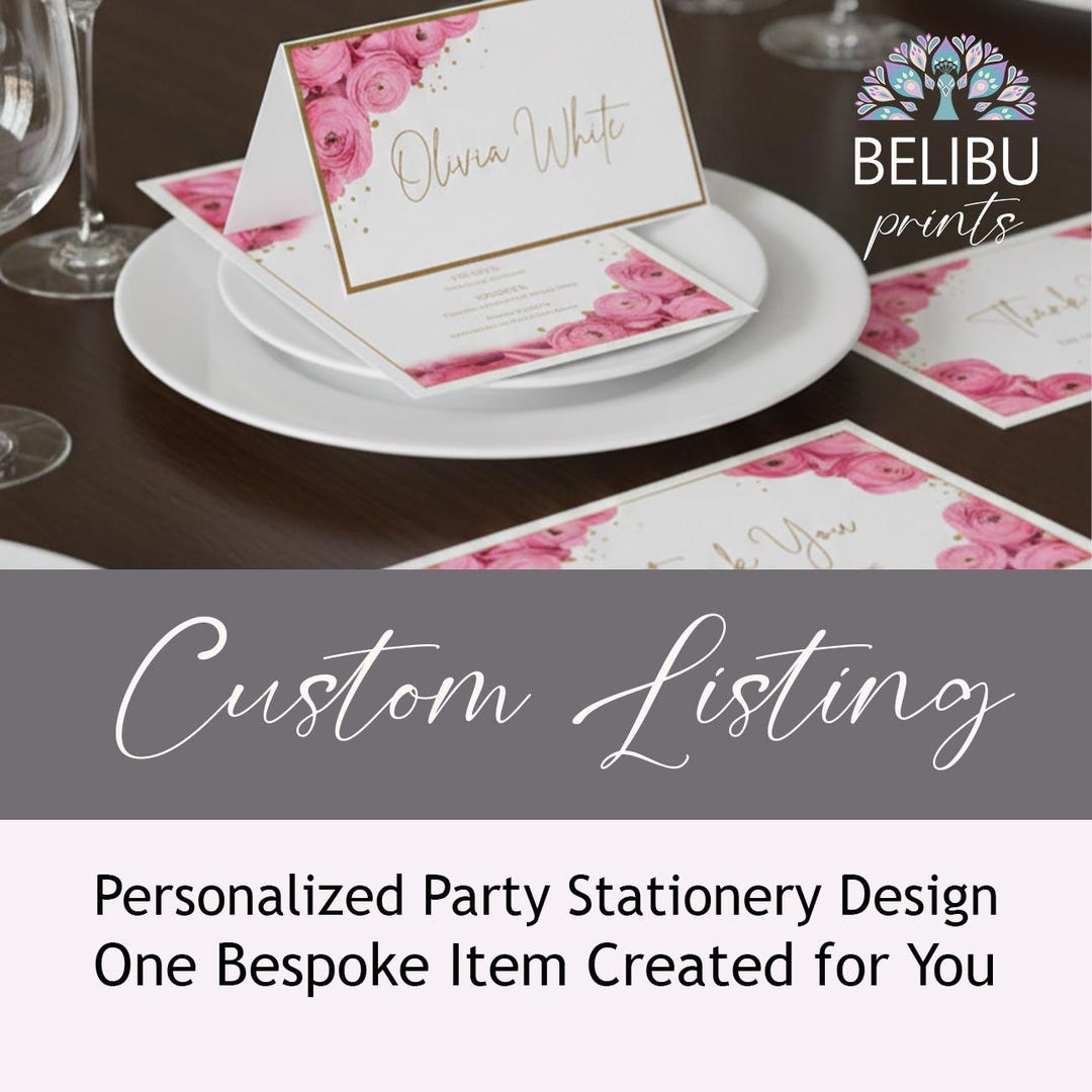 Custom Bespoke Item for Your Party or Event, Personalized Party ...