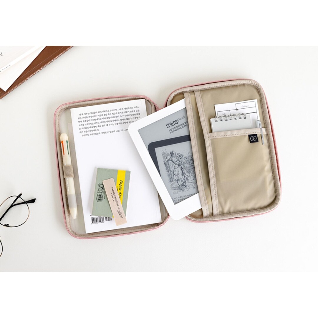 Window Book Pouch 3 Colors Clear Binder Cover Zipper Binder Cover ...