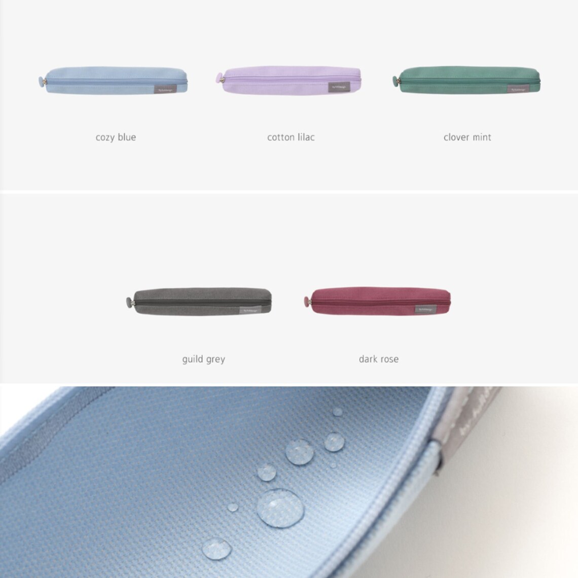 Slim Cotton Pencil Case Pencil Pocket Case 5 Colors - Etsy