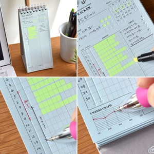 Press Check Planner Tall 4 Types Standing Planner Scheduler Colorful ...