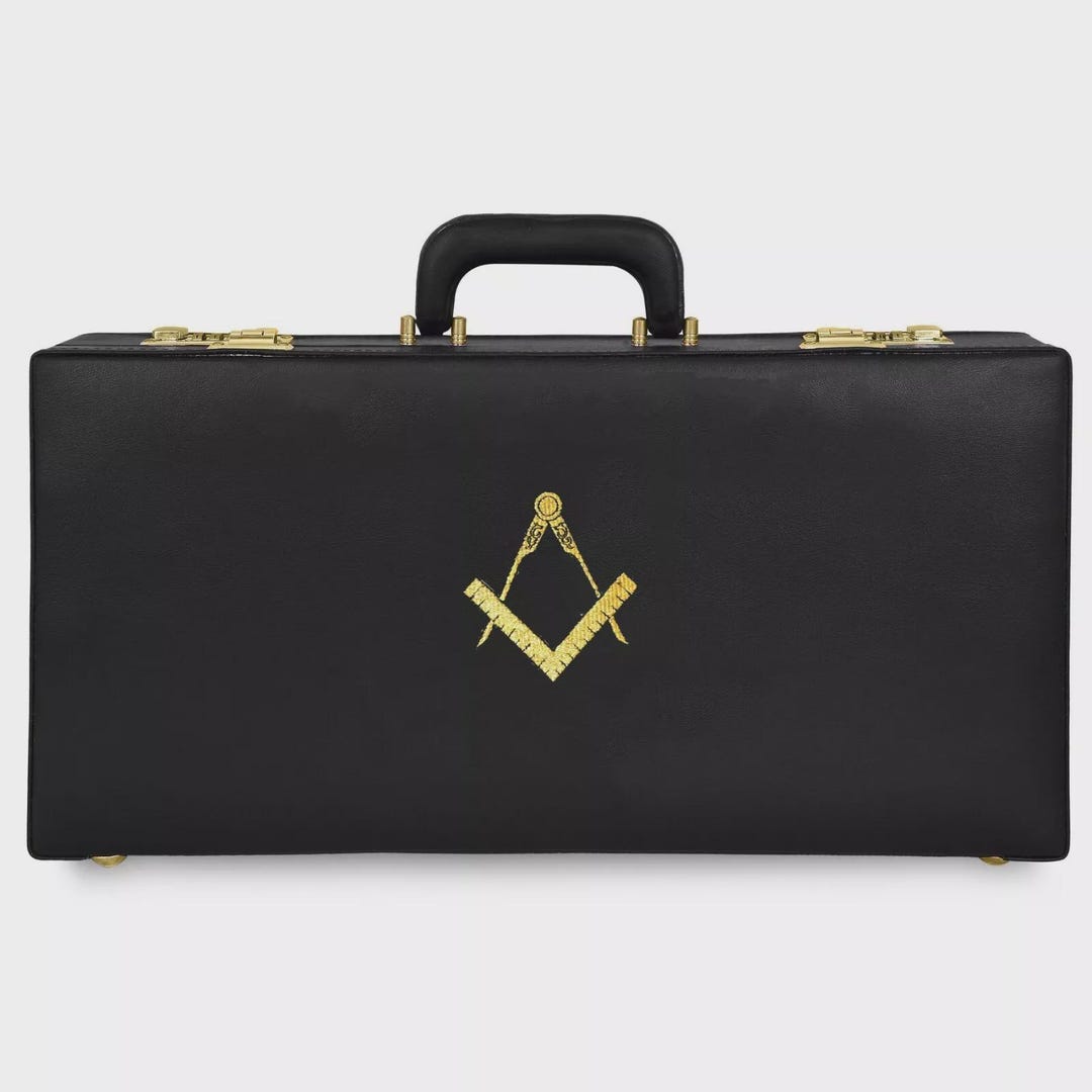Original Leather Masonic Regalia Apron Half Case Briefcase - Etsy