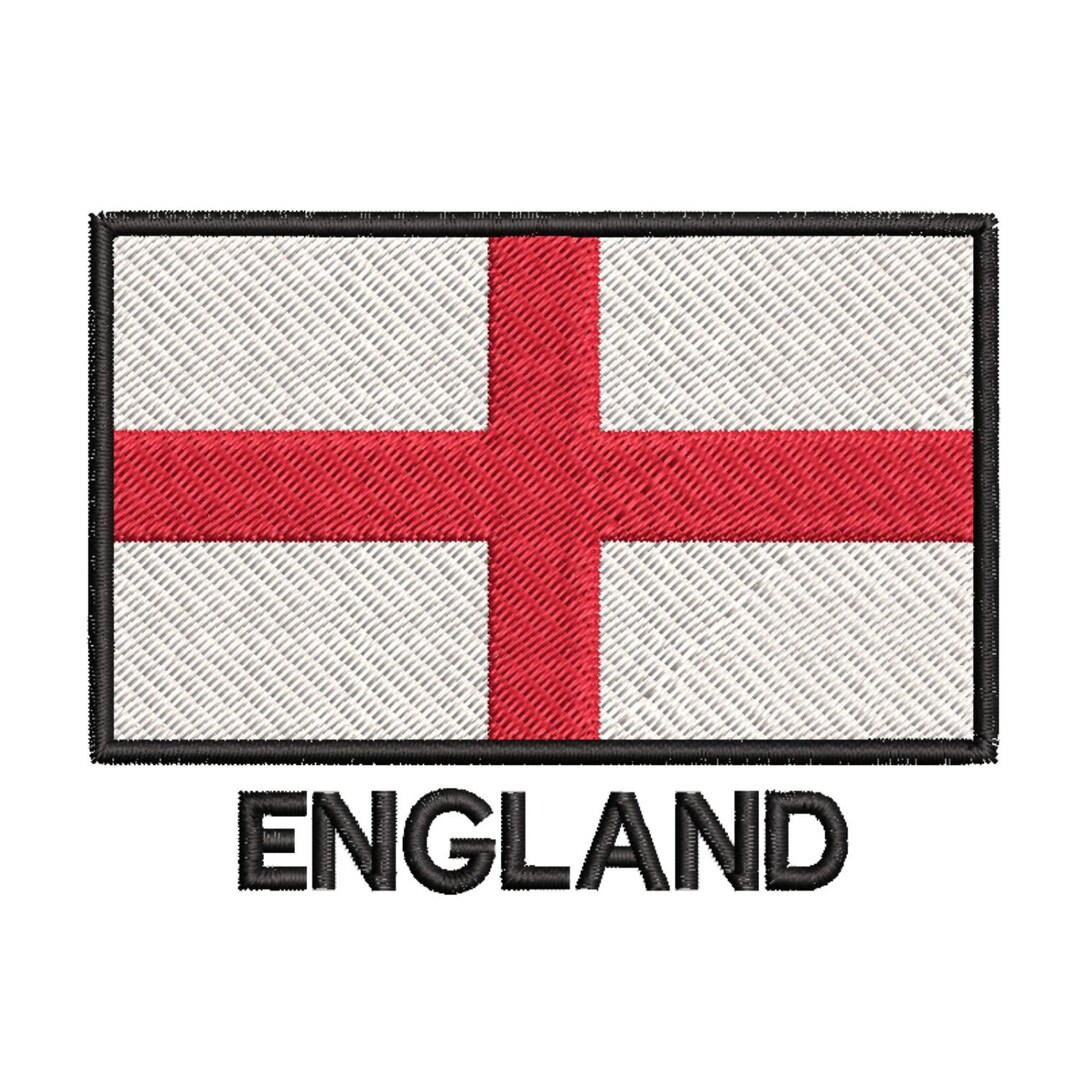 Embroidery File England Flag - Etsy