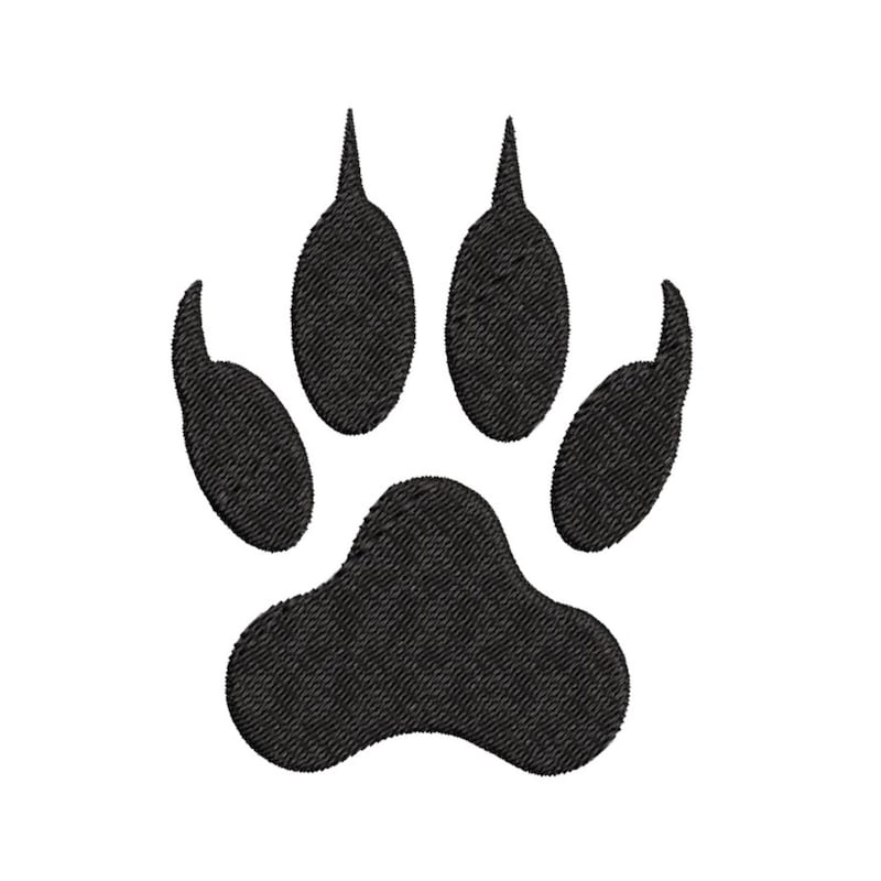 Wolf Paw Print - Etsy