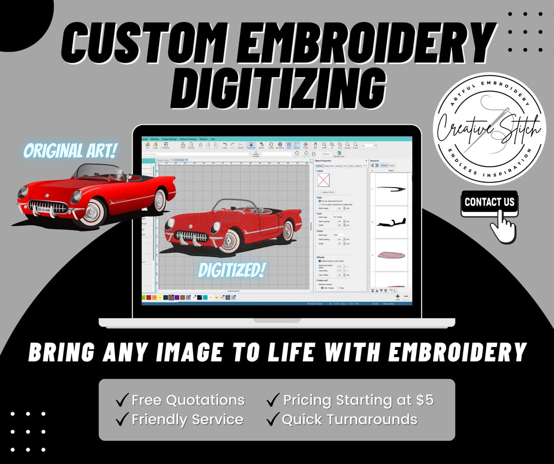 Custom Embroidery Digitzing, Logo Digitizing, Embroidery Digitizing Service, Embroidery ...