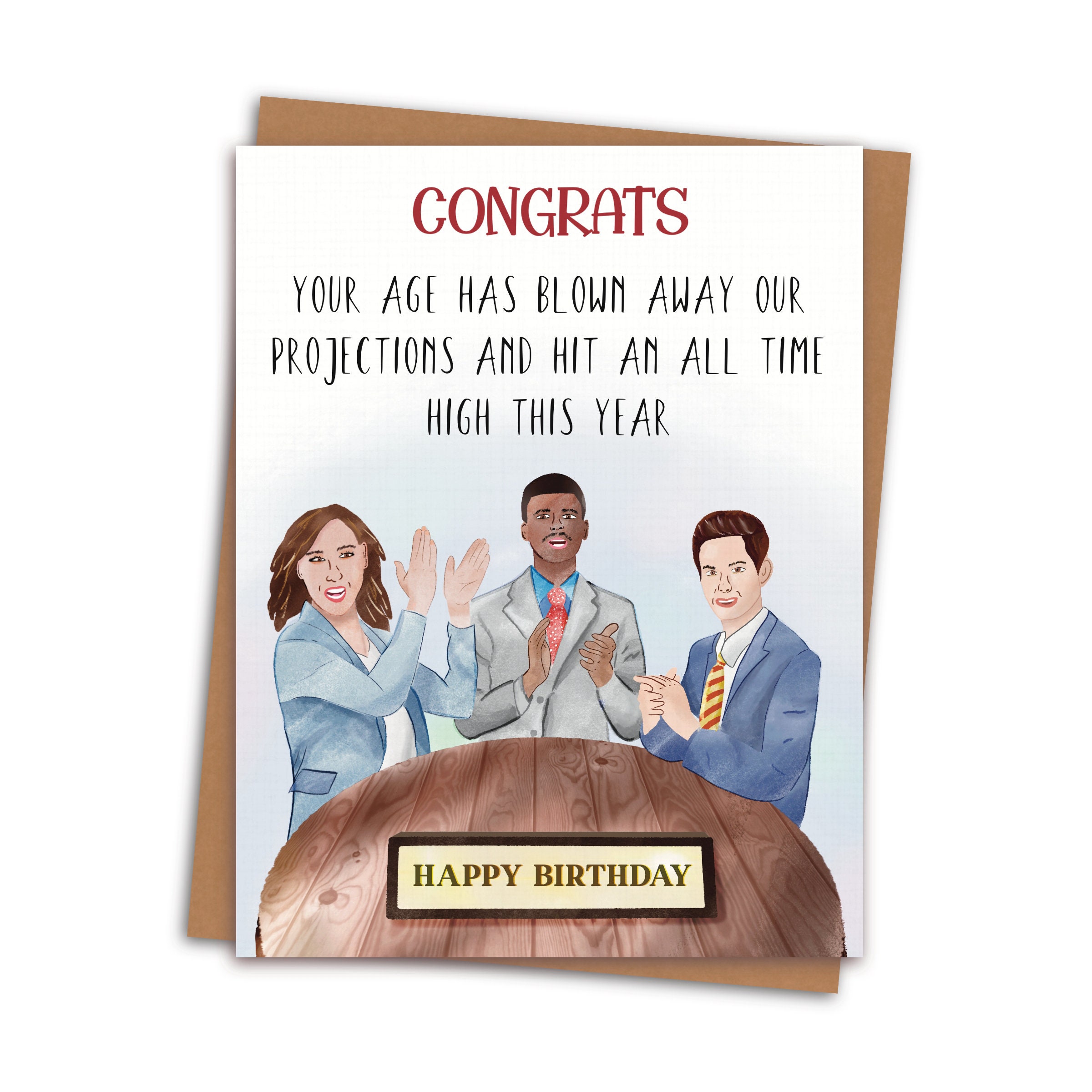 Funny Coworker Birthday Card Business Meeting Greeting Card - Etsy
