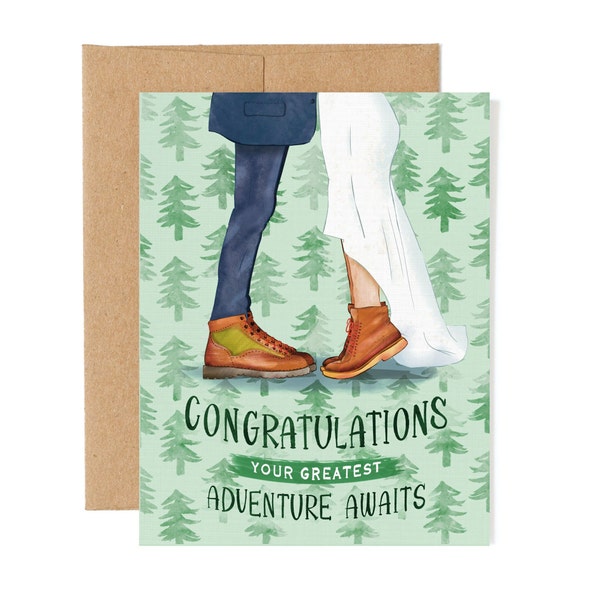 Wedding Congratulations Card - Etsy