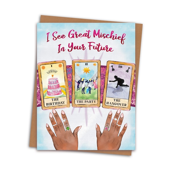 Tarot Birthday Card - Etsy