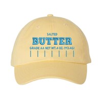 Salted Butter - A Stick of Butter, Butter Hat - Embroidered Dad Hat - Etsy