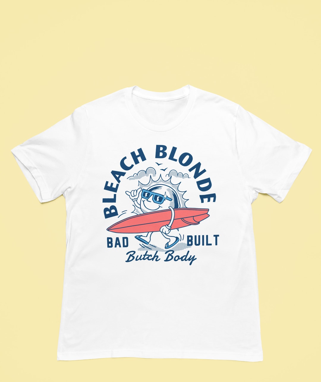 Bleach Blonde Bad Built Butch Body Retro Style Tee - Etsy