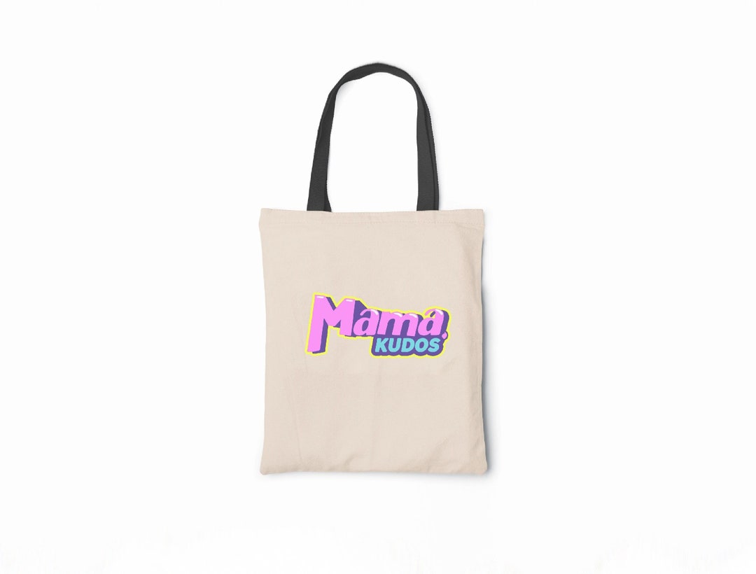 Mama, Kudos Canvas Tote Bag, Black Handles - Etsy UK