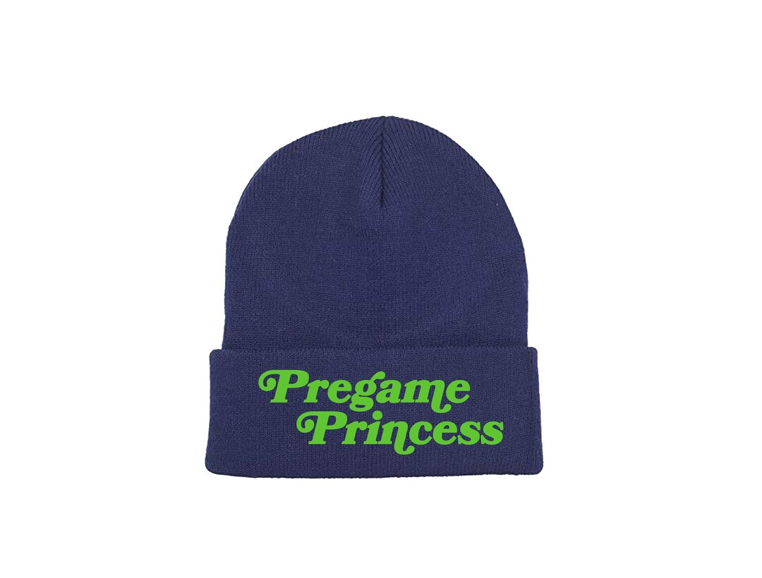 Pregame Princess Embroidered Football Beanie - Etsy