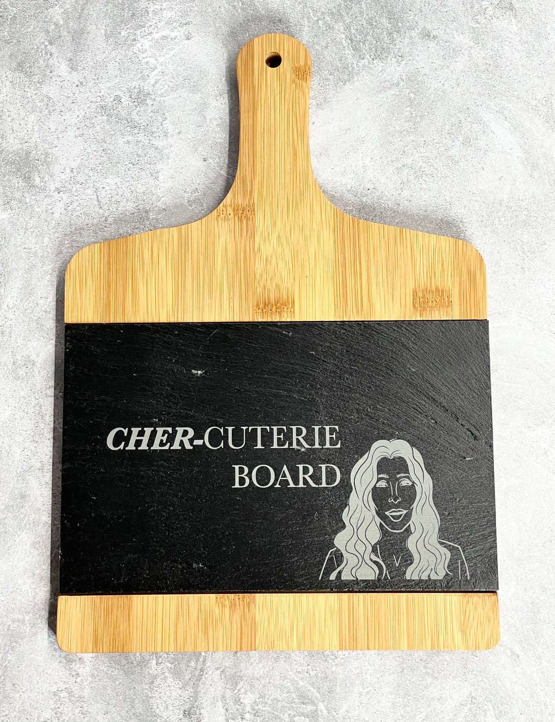 Cher Cuterie Board - Charcuterie Board Featuring Cher - Slate and ...