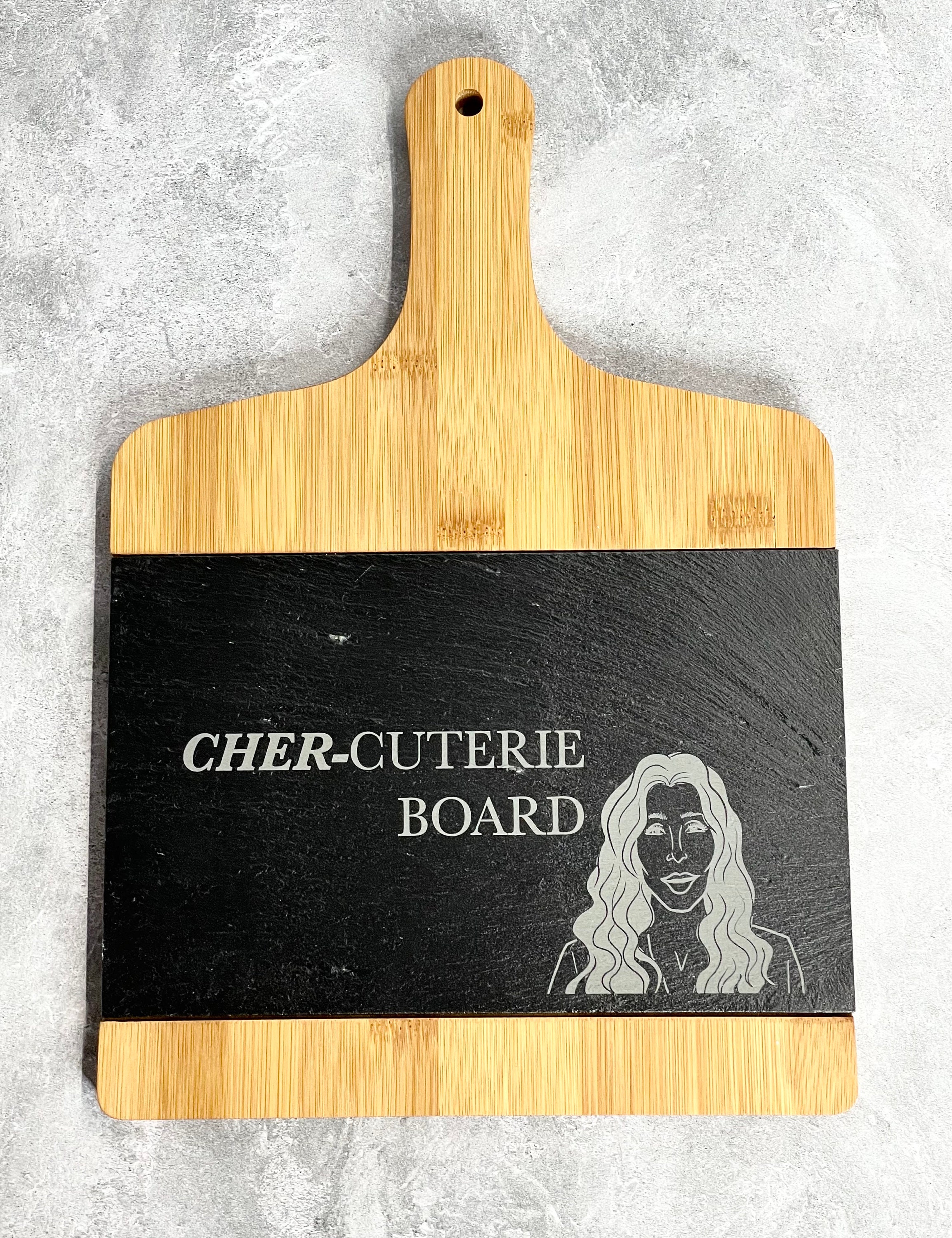 Cher Cuterie Board - Charcuterie Board Featuring Cher - Slate and ...