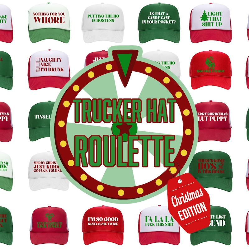 Womens Holiday Trucker Hat - Etsy