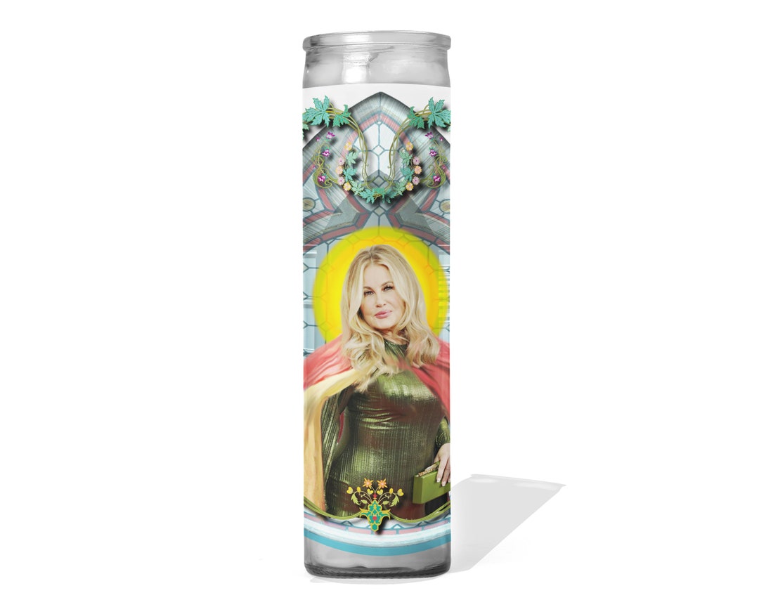 Saint Jennifer Coolidge Celebrity Prayer Candle: Non Scented | 8 Inch ...