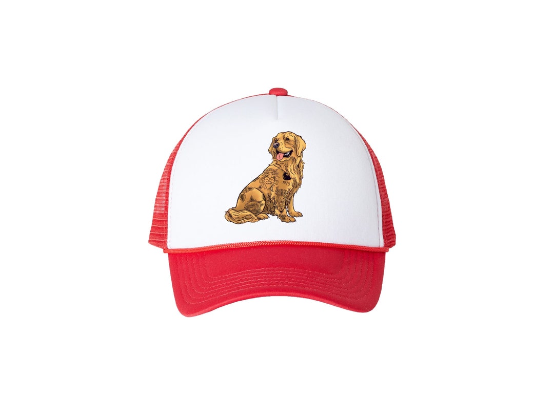 Tattooed Golden Retriever - Foam Trucker Hat, TTPD - Etsy