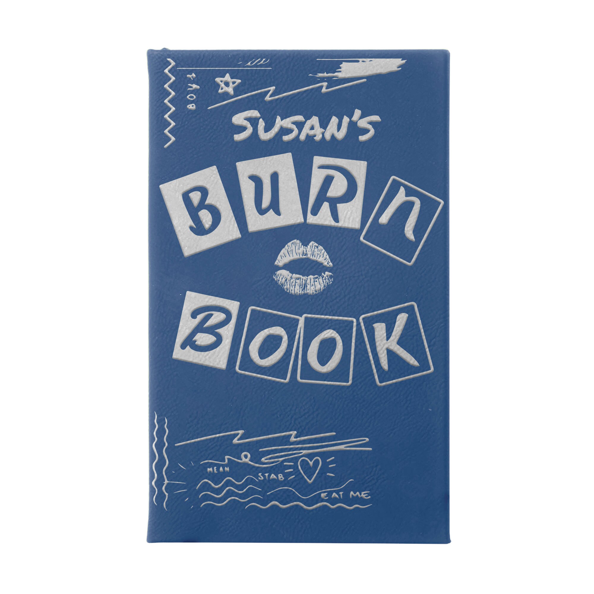 Burn Book Customizable Leather Journal Add Your Friends | Etsy