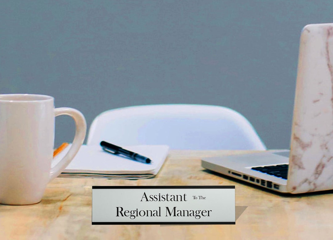 Assistant (to The) Regional Manager - Office Desk Plate - Etsy