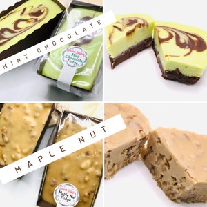 3 Piece Build Your Own Homemade Fudge Box / Triple Flavor Box - Etsy