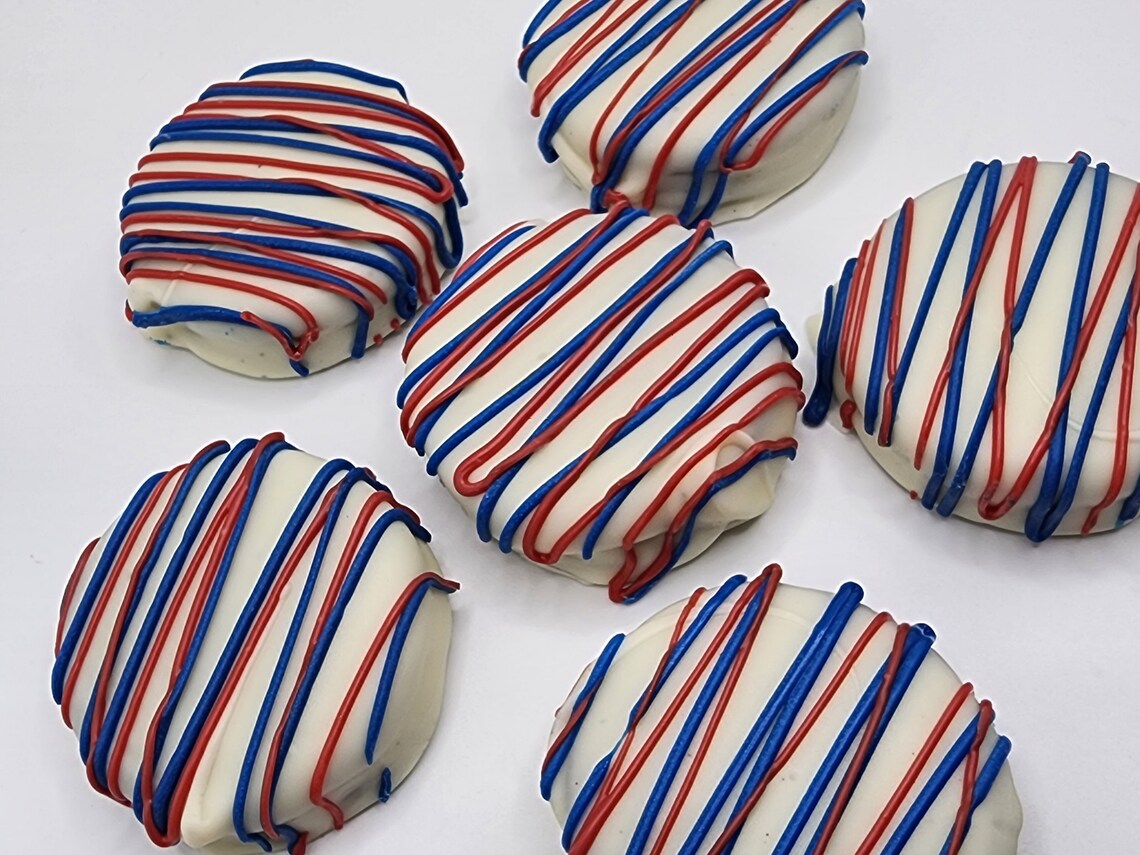 Patriotic Oreos set of 6 - Etsy