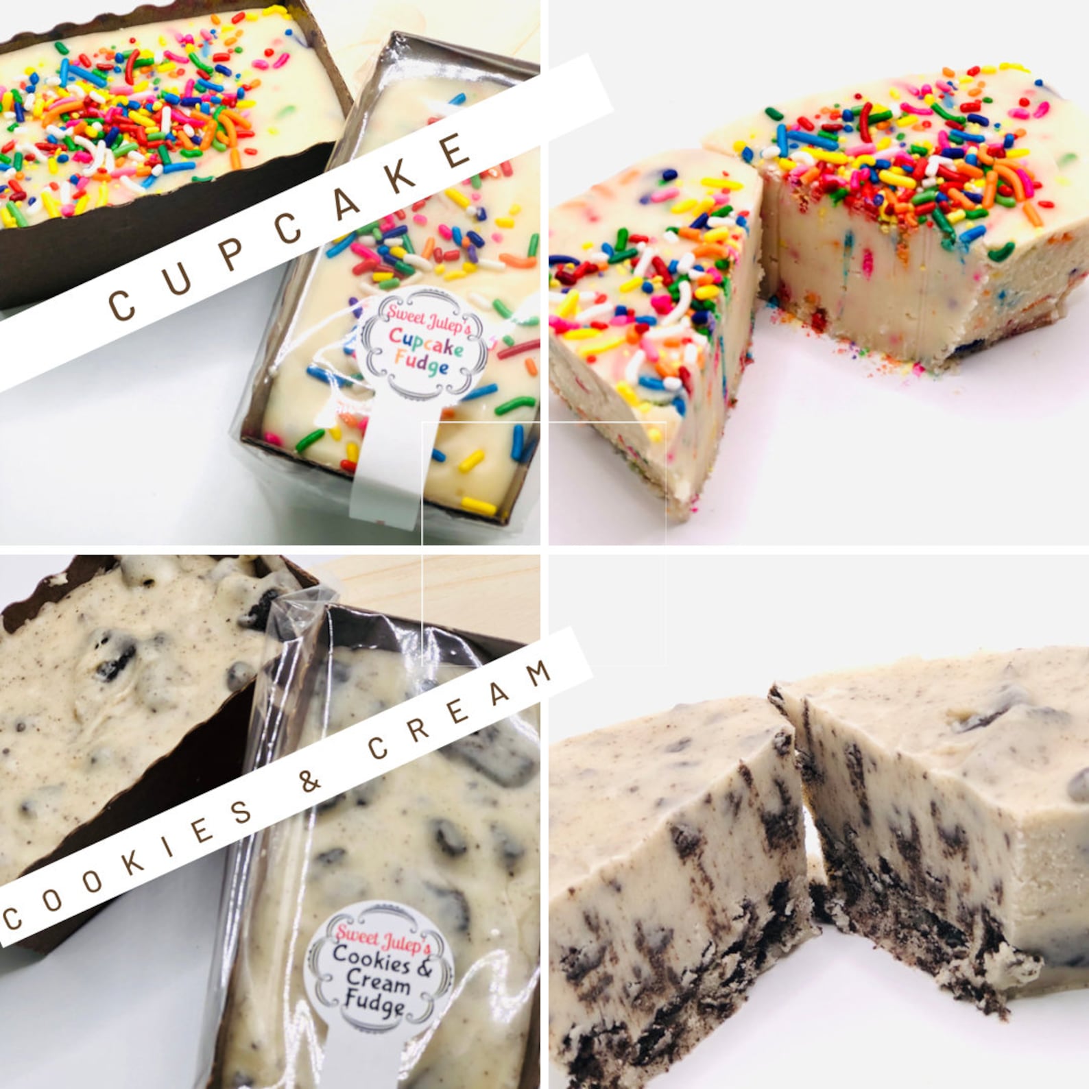 3 Piece Build Your Own Homemade Fudge Box / Triple Flavor Box - Etsy