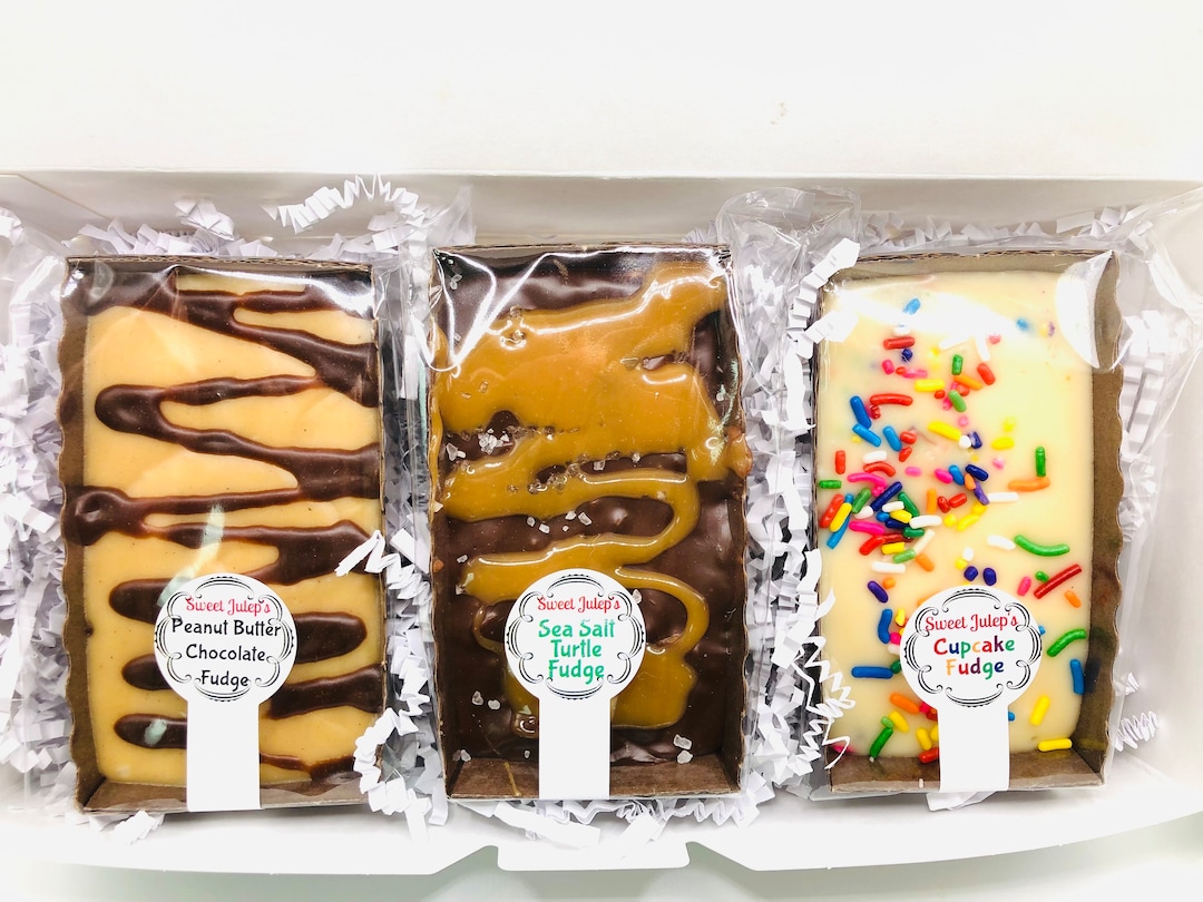 3 Piece Build Your Own Homemade Fudge Box / Triple Flavor Box - Etsy