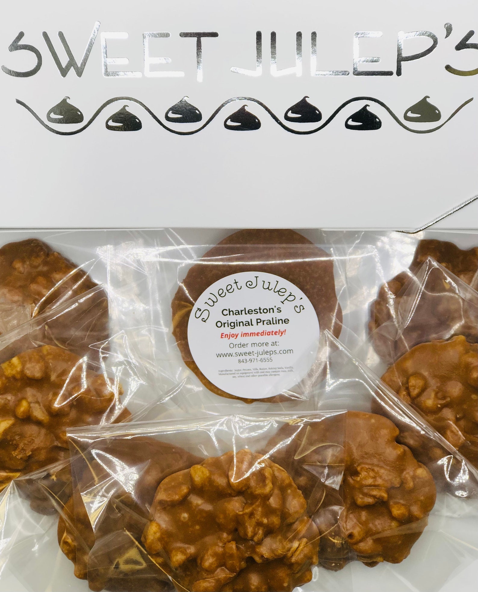 Authentic Original Charleston Pralines Creamy Southern Pecan Candy (8 ...