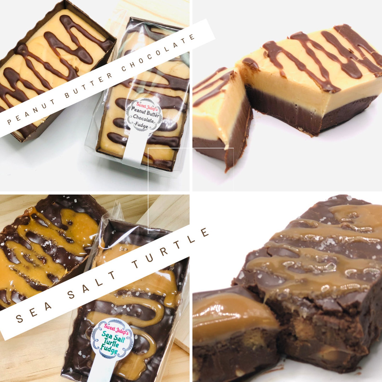 3 Piece Build Your Own Homemade Fudge Box / Triple Flavor Box - Etsy