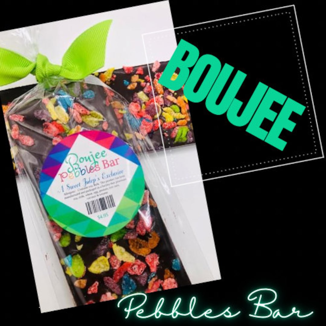 Boujee Pebbles Gourmet Chocolate Bars set of 3 - Etsy