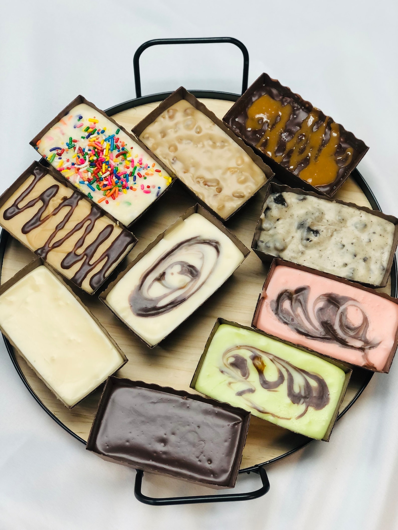 3 Piece Build Your Own Homemade Fudge Box / Triple Flavor Box - Etsy